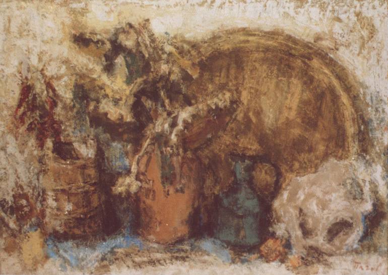 Still life with sunflowers Painting by Stojan Pačov | Saatchi Art