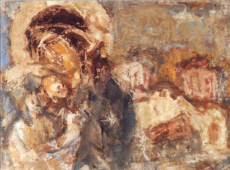 Madonna Painting by Stojan Pačov | Saatchi Art