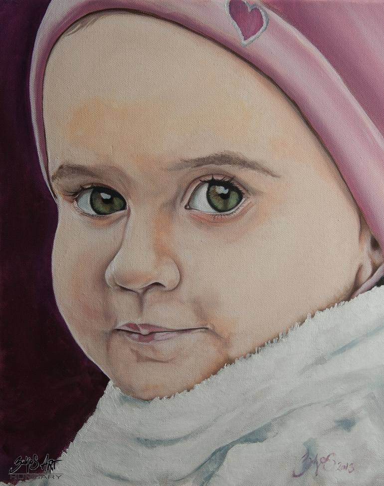 Sarah Painting by Bakos Tamas | Saatchi Art