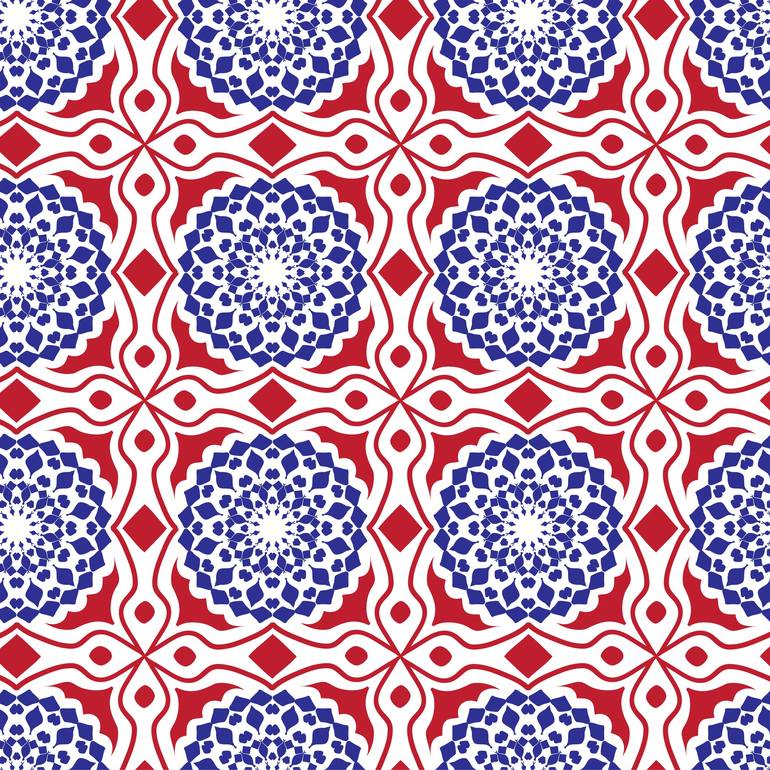 Traditional Arabic and Portuguese Oriental ethnic ceramic tiles painted ...