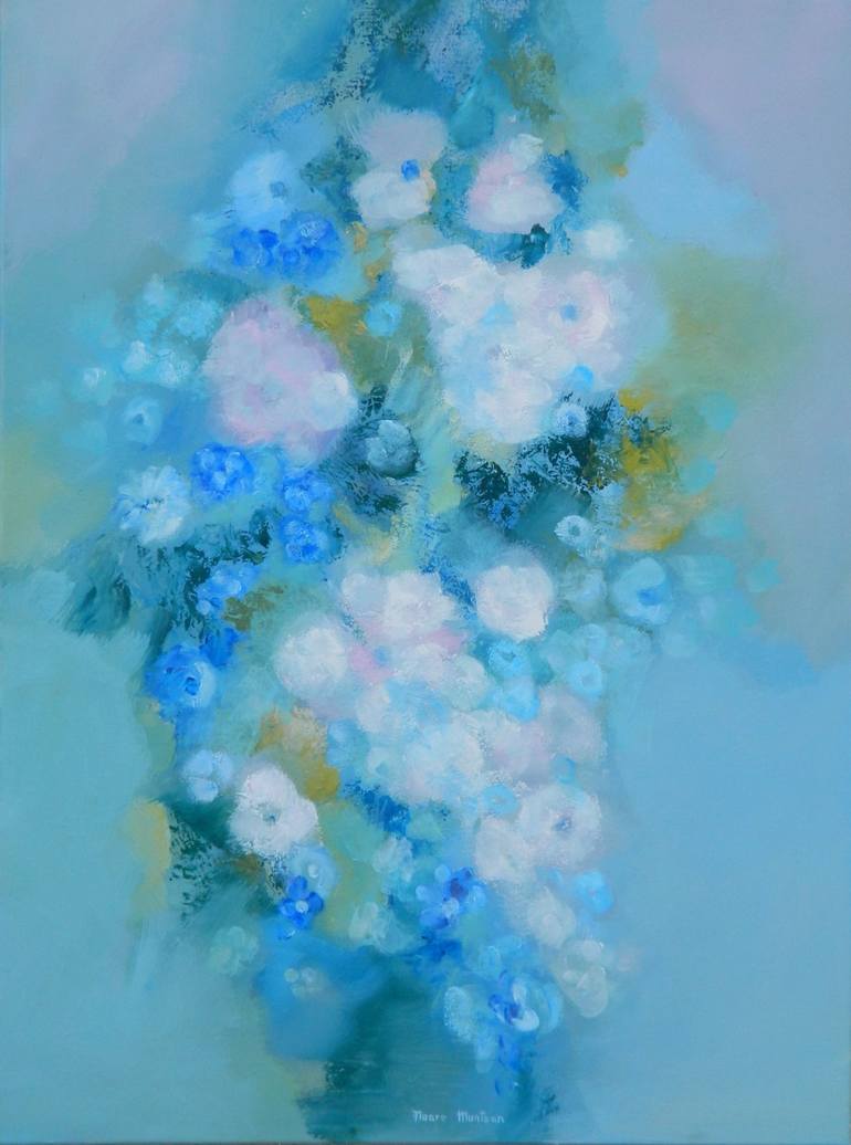 white flowers Painting by Muntean Floare | Saatchi Art