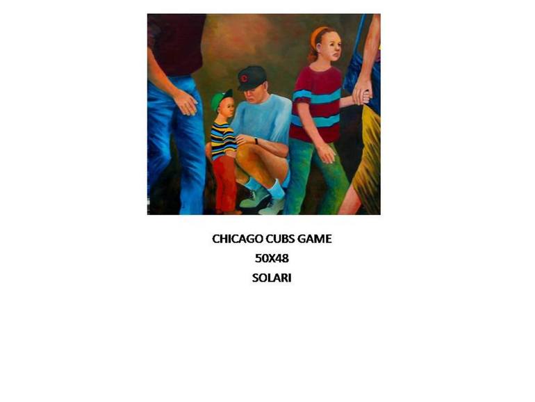 BASEBALL SEASON Painting by Robert Solari | Saatchi Art