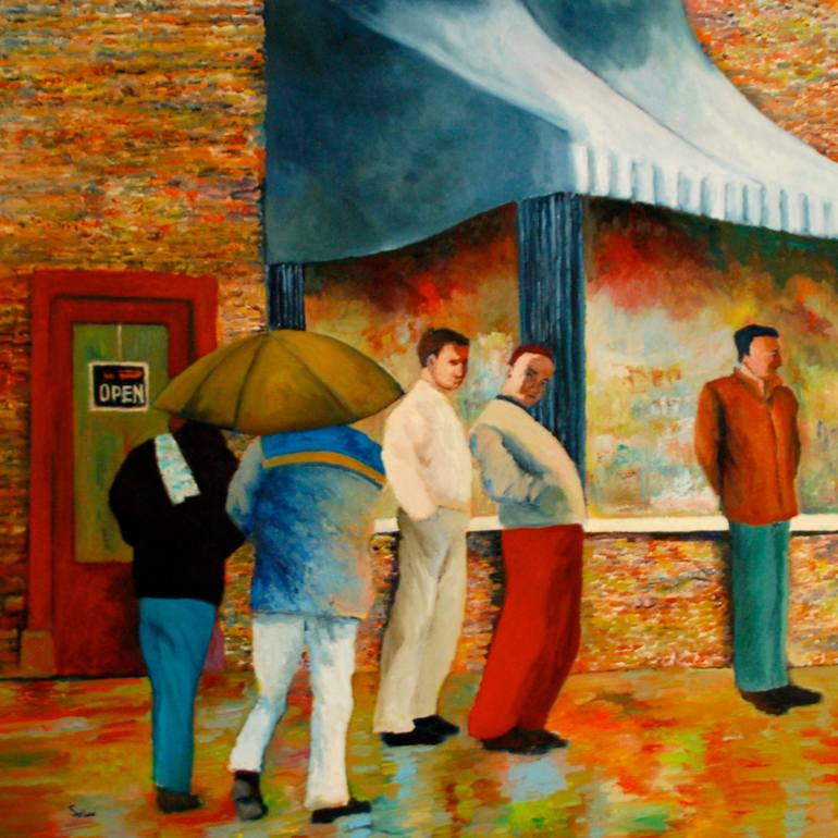 A Rainey Day Painting by Robert Solari | Saatchi Art