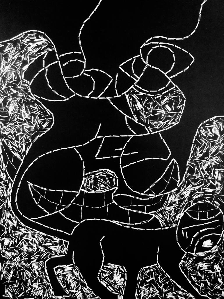 The Skin Of My Teeth Painting by Milen Vasilev | Saatchi Art