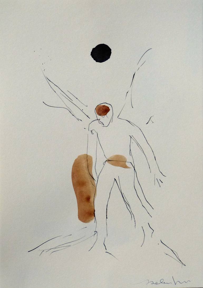 The brainless #8 Drawing by Frederic Belaubre | Saatchi Art