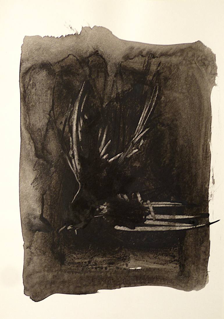The Bird in Flight 1 Painting by Frederic Belaubre | Saatchi Art