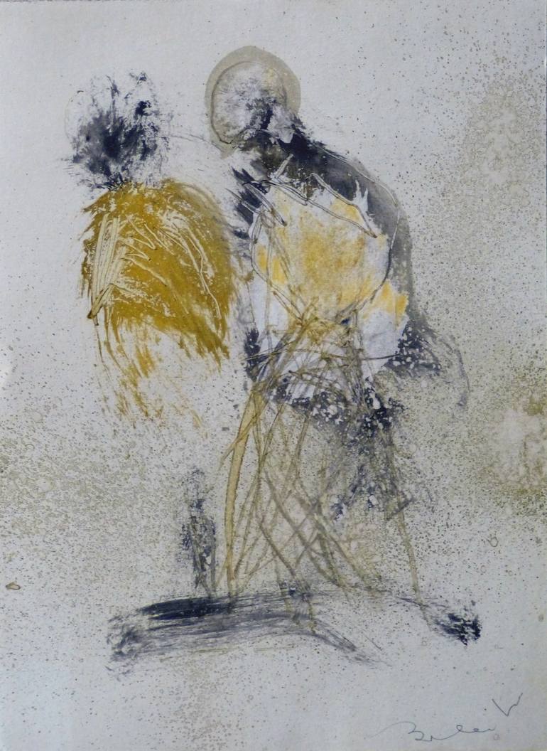 Interrogation Drawing by Frederic Belaubre | Saatchi Art