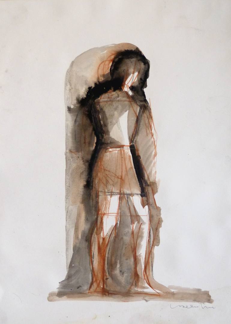 LARGE FIGURE SKETCH 2 Drawing by Frederic Belaubre | Saatchi Art