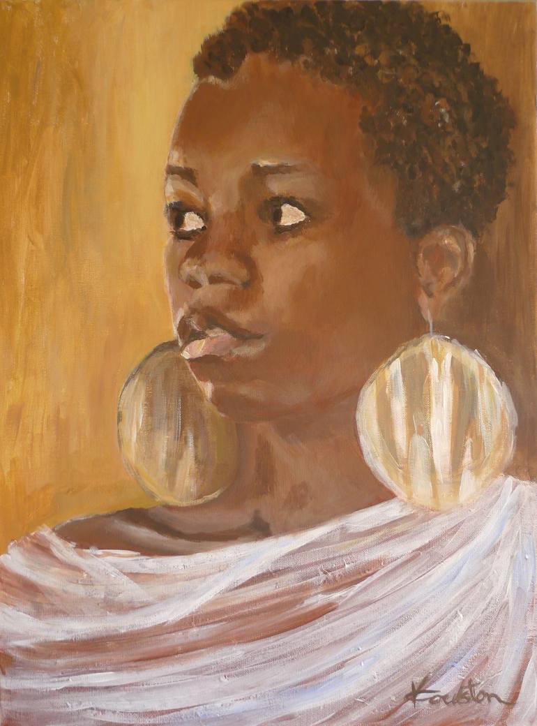 Black Lady Painting by Veronica Coulston | Saatchi Art