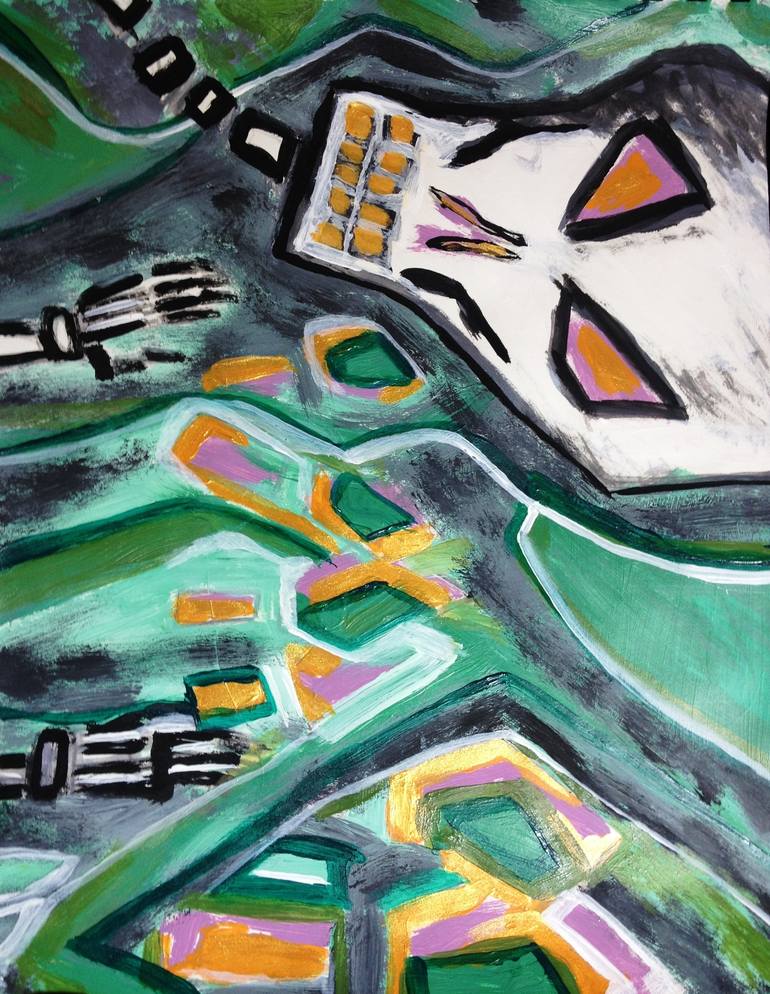 Human Machine Painting by Sabrina Mysicka | Saatchi Art