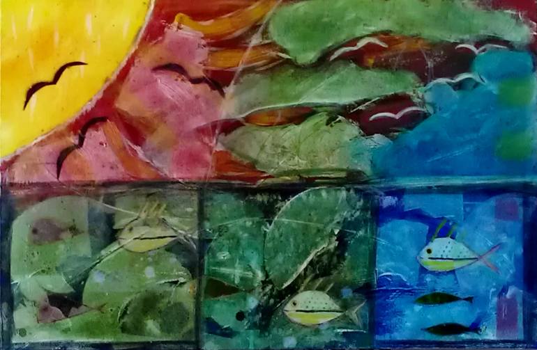 Lagoon II Painting by Sam Soles | Saatchi Art