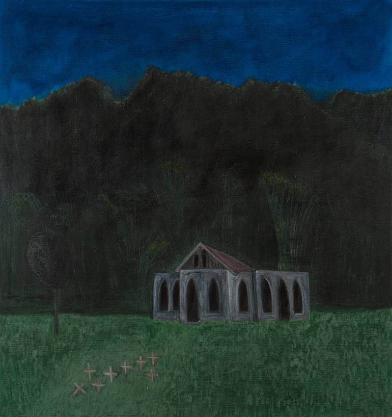 Decay # 7 St Chad's Church Painting by Nicholas Emery | Saatchi Art