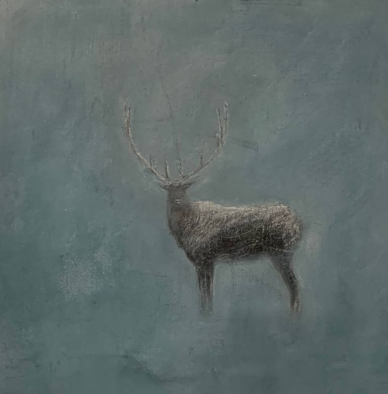 shadow elk Painting by Nicholas Emery | Saatchi Art