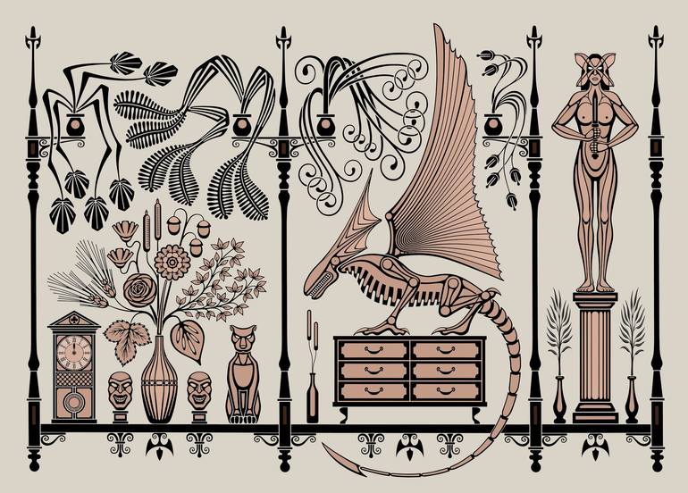 ART NOUVEAU 0901 Drawing by Bojan Nikolic | Saatchi Art