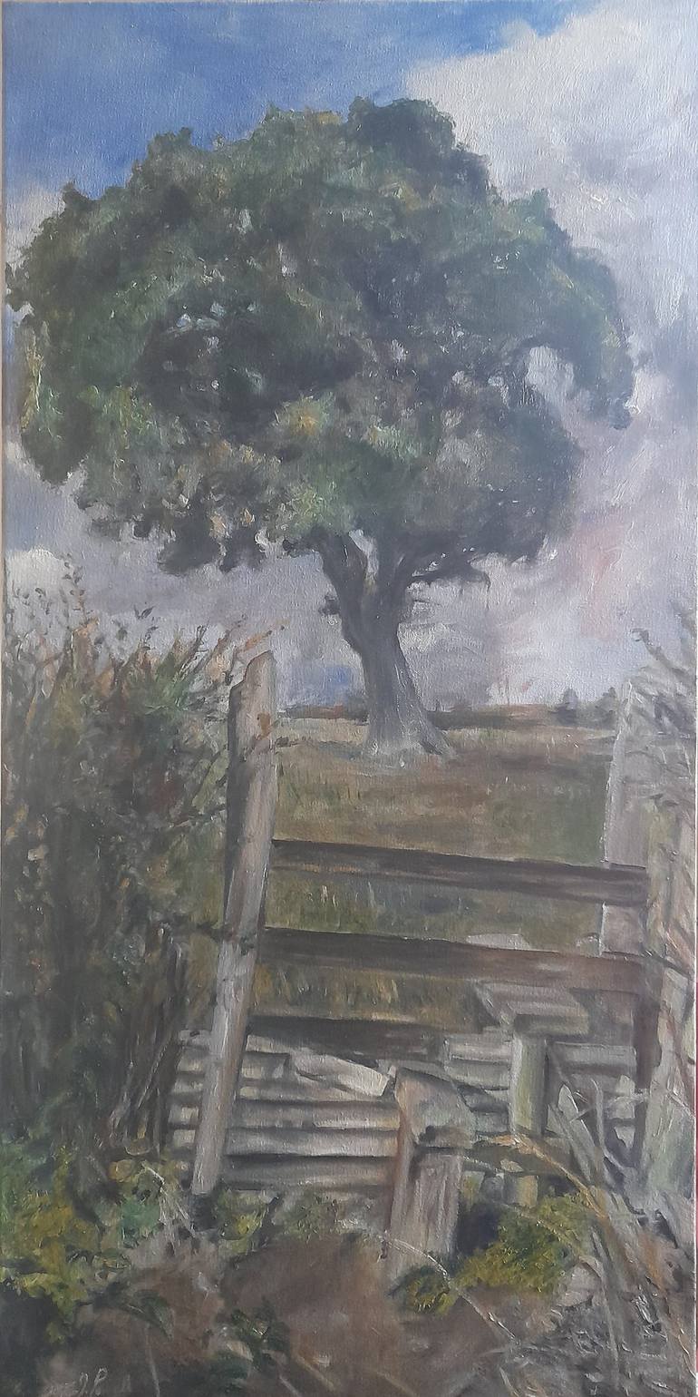 A path in Higher Kinnerton Painting by Jason Powell | Saatchi Art