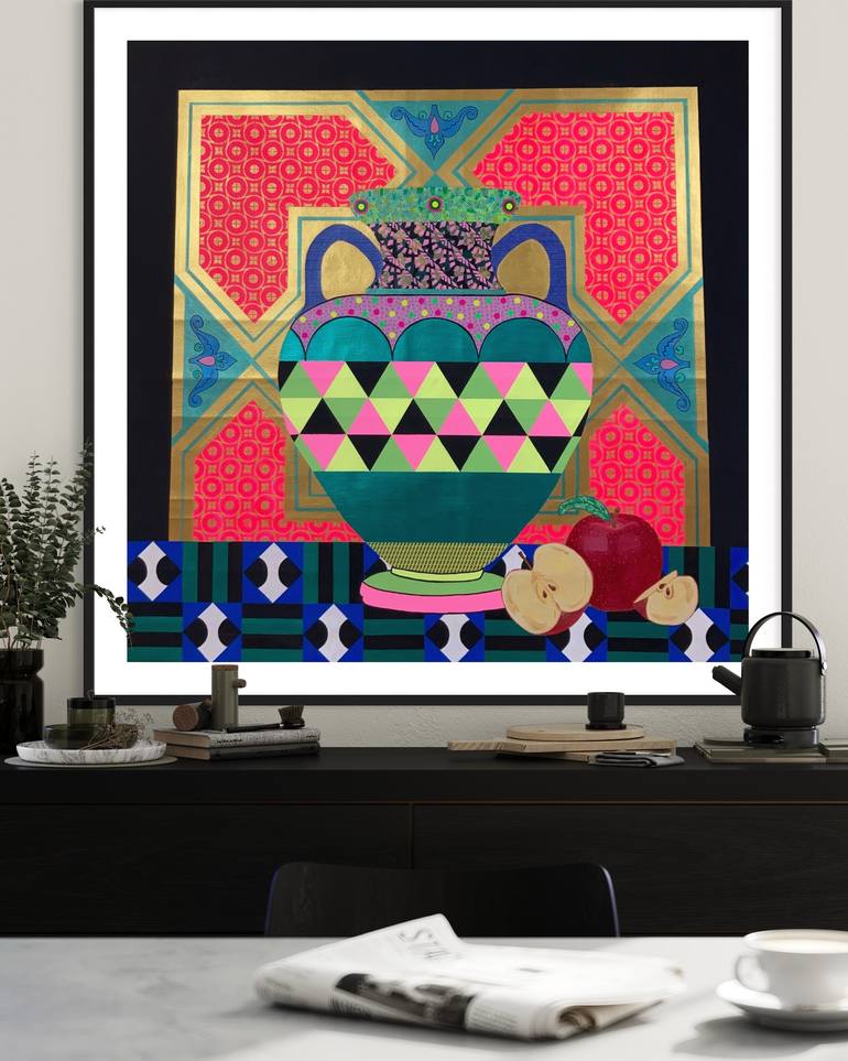 The Golden Vision Painting by David Galan | Saatchi Art
