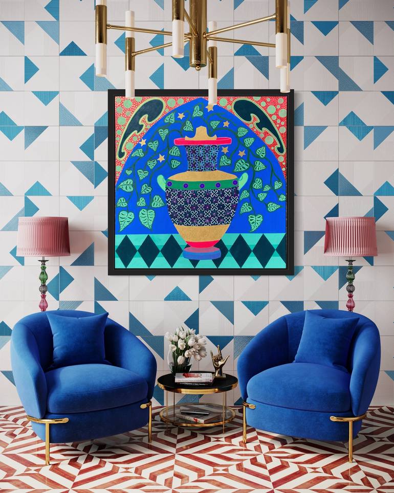 The Ivy Painting by David Galan | Saatchi Art