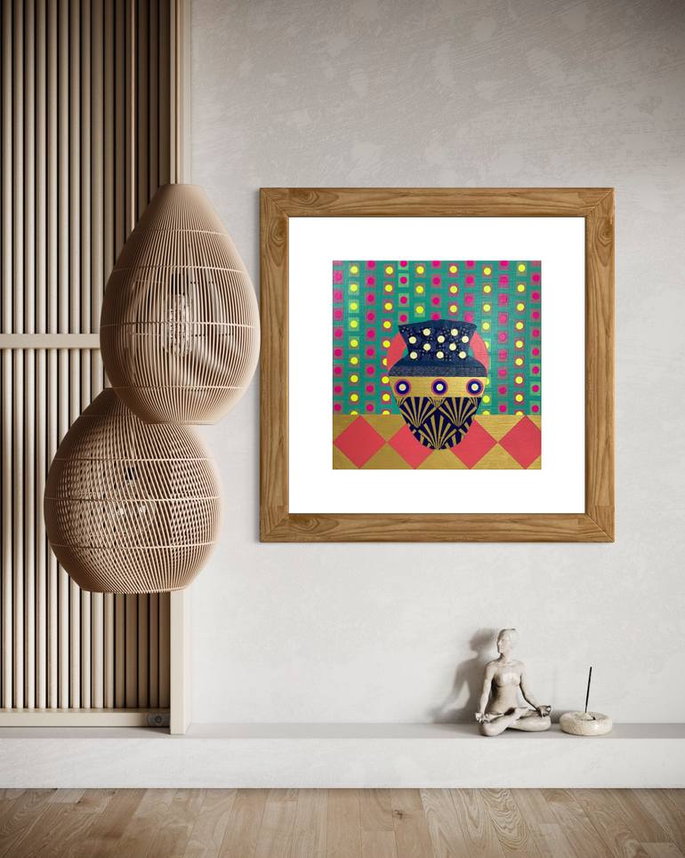 Gilded Elegance Painting by David Galan | Saatchi Art