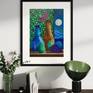 Full Moon Painting by David Galan | Saatchi Art