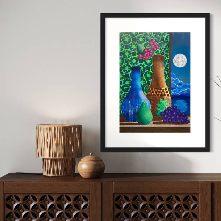 Full Moon Painting by David Galan | Saatchi Art