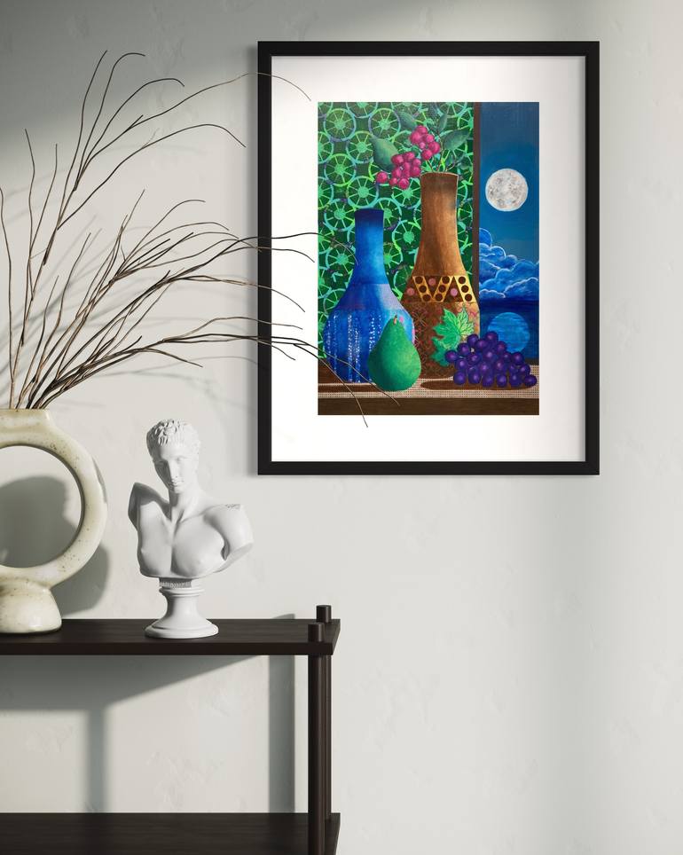 Full Moon Painting by David Galan | Saatchi Art