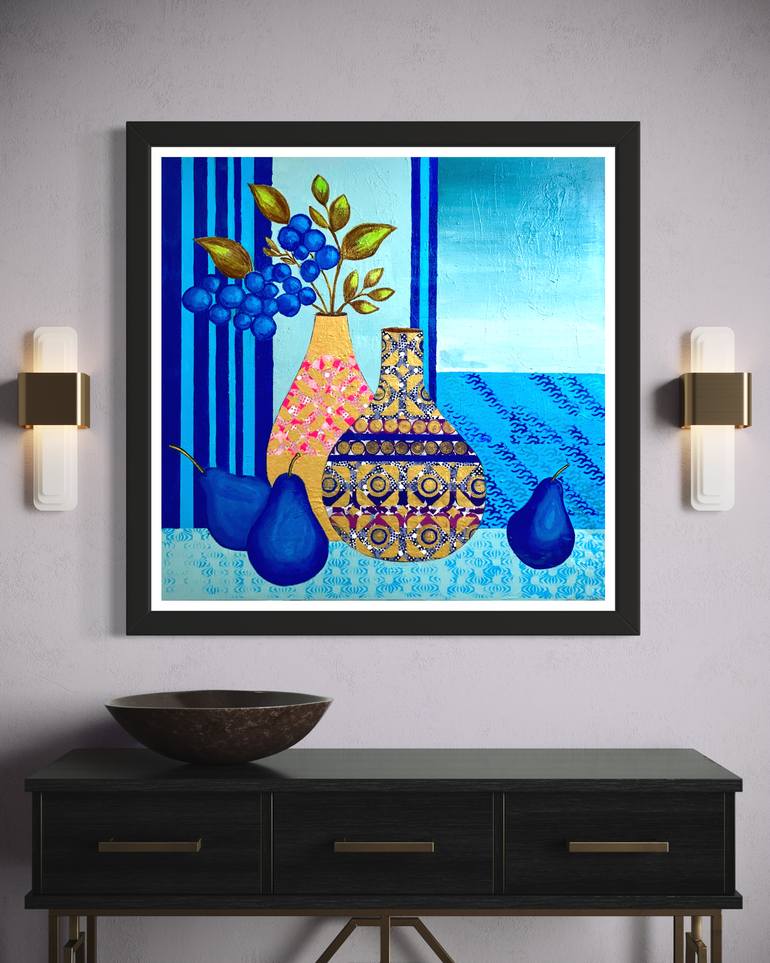 Blue Morning Painting by David Galan | Saatchi Art