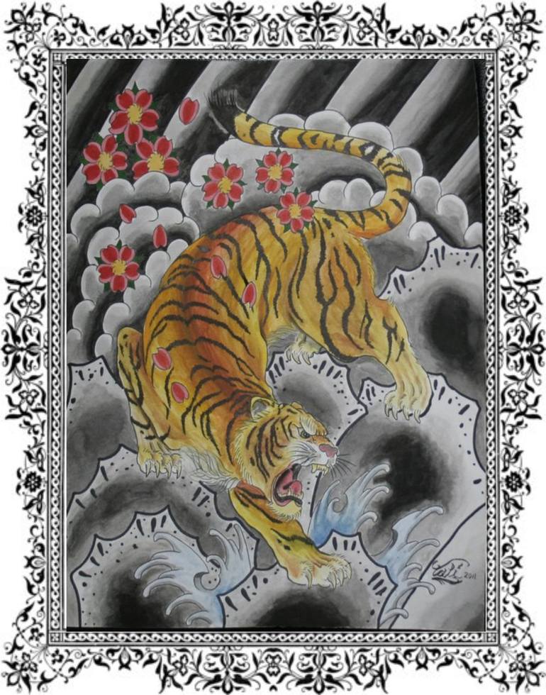 Tiger1 Painting by Neftali Sandoval | Saatchi Art