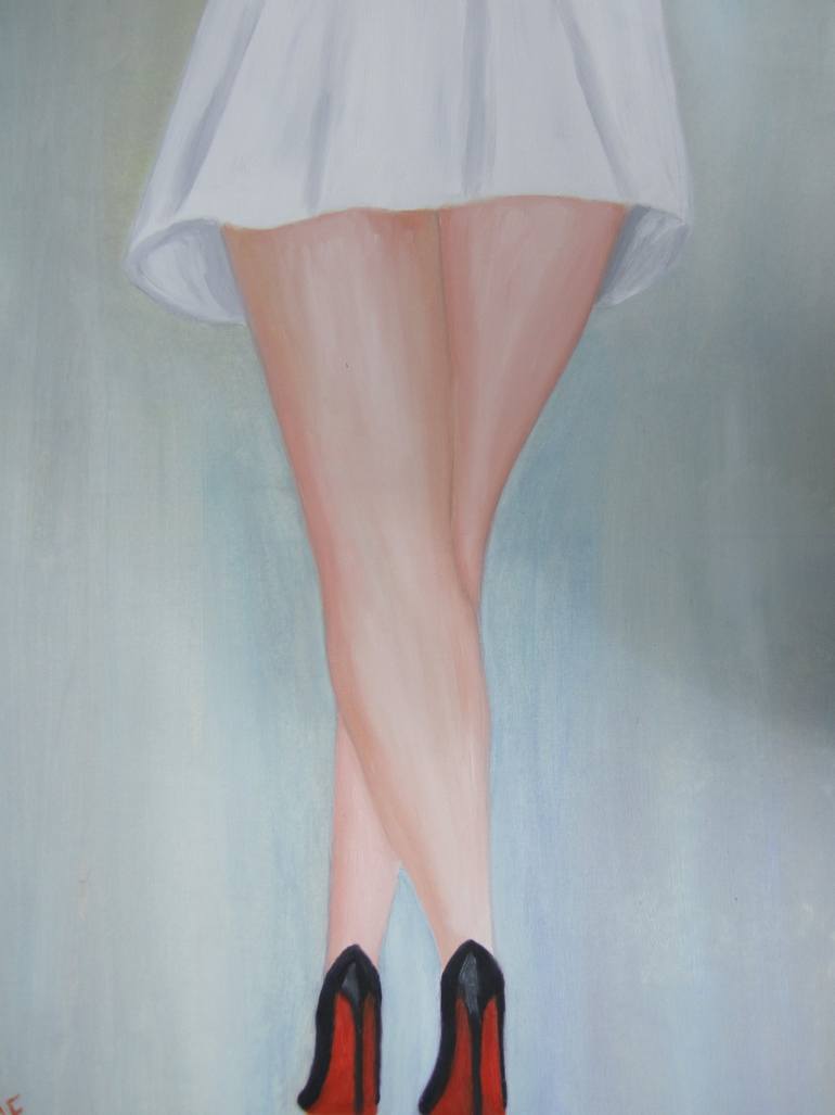 la jupe Painting by Jorge Daf | Saatchi Art