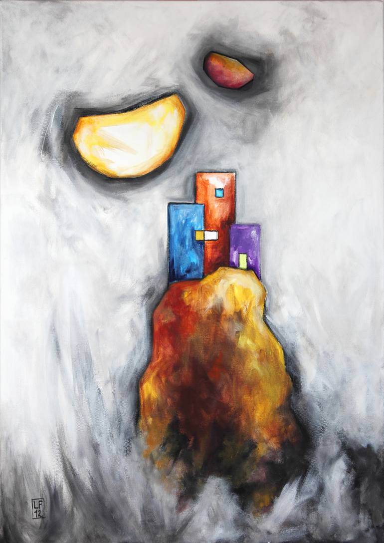 On a clear day you can see forever Painting by Luca Ferullo | Saatchi Art