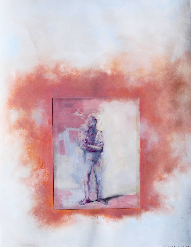 Self Portrait with Arms Crossed Painting by Howard Ross | Saatchi Art