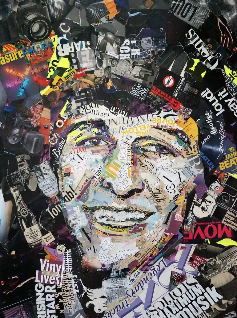 The Beatles Collage by Ines Kouidis | Saatchi Art