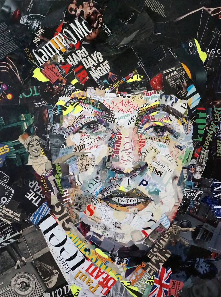 The Beatles Collage by Ines Kouidis | Saatchi Art
