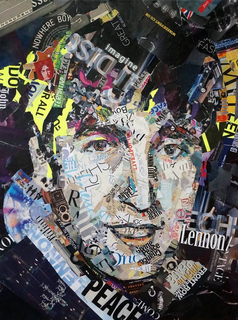 The Beatles Collage by Ines Kouidis | Saatchi Art