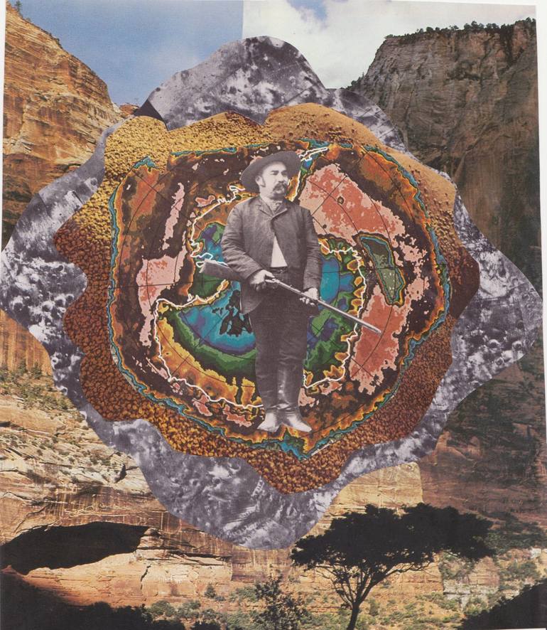 Old Frontier Collage by Jenny Lawson | Saatchi Art
