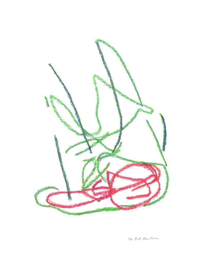 Roof Style Flower Drawing by Rob den Boer | Saatchi Art