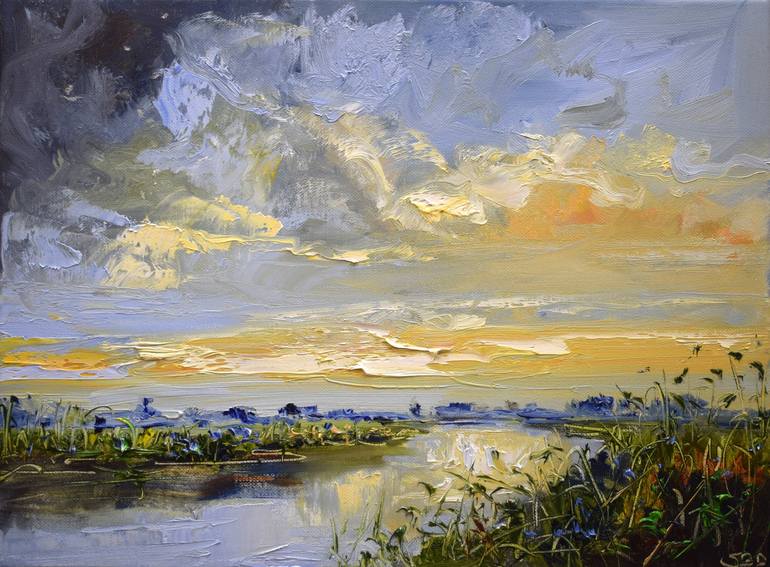 Night shift Painting by Sonja Brussen | Saatchi Art