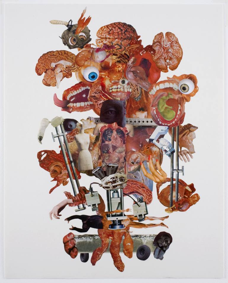Necrobotics Collage by Emanuel Simonian | Saatchi Art