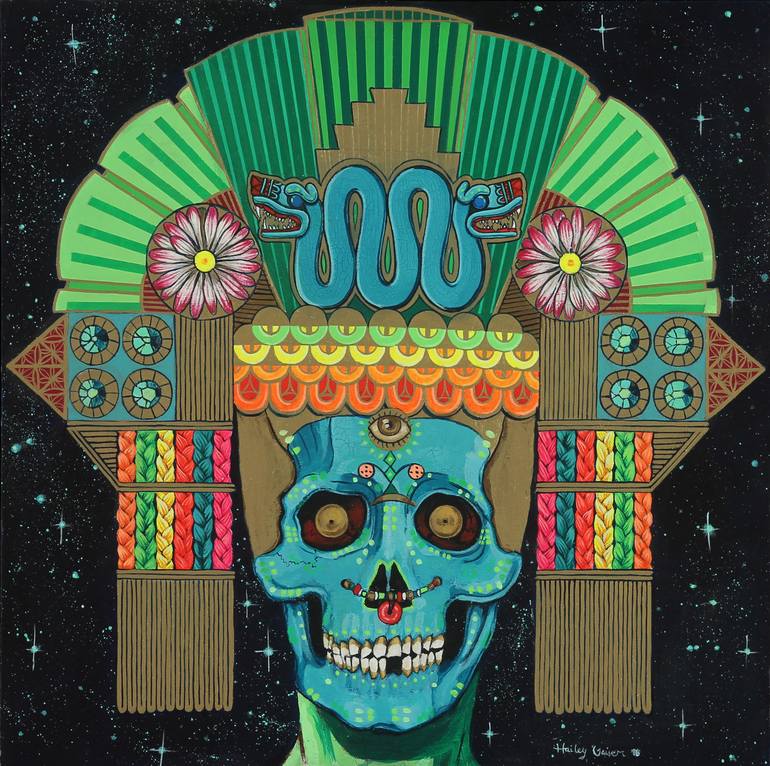 Smoking Mirror Painting by Hailey Gaiser | Saatchi Art