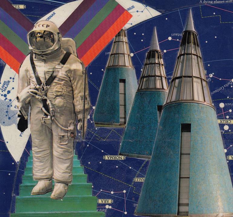 Pedestal Collage by Hailey Gaiser | Saatchi Art