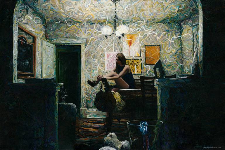 The Commodore Painting by Josh Mann | Saatchi Art