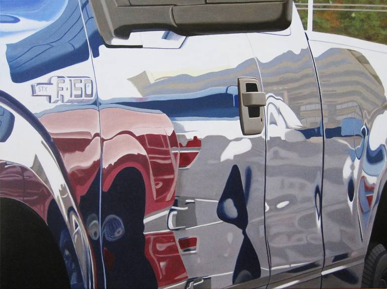 While You Wait Painting by Bruce Mitchell | Saatchi Art