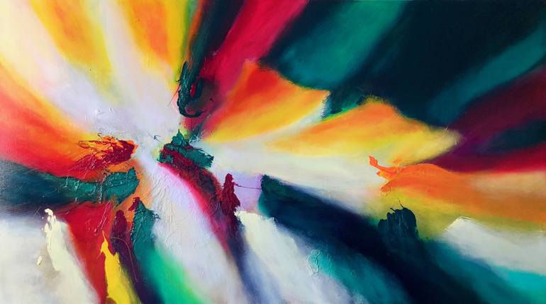 Very large 85x170cm, SAMBA #12 acrylics /mixed media/metallic paints ...