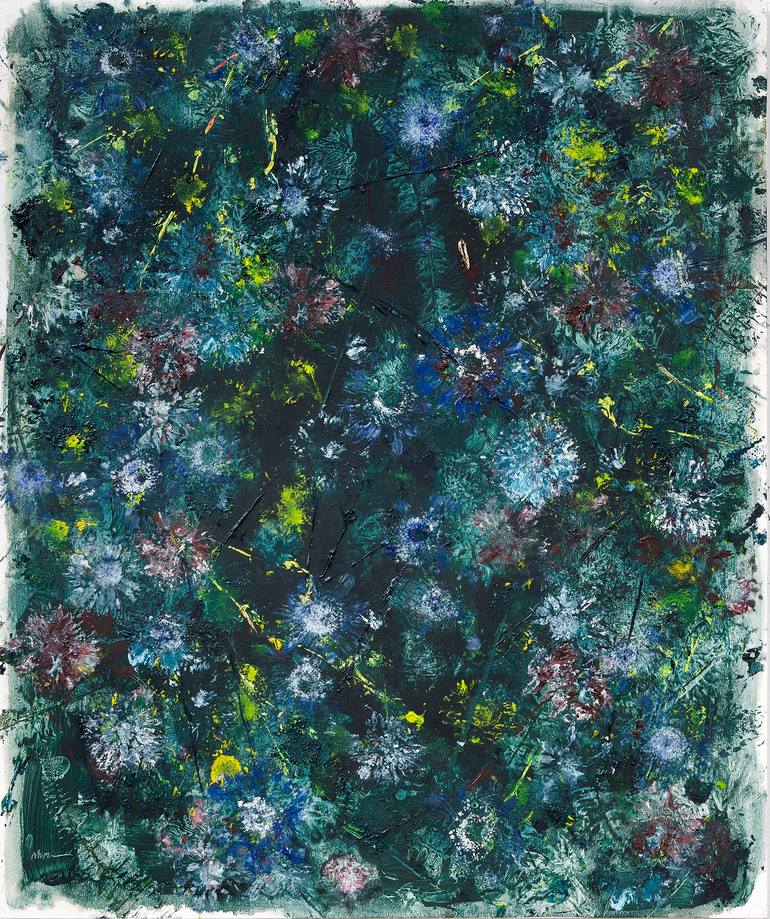 Green and Blue Painting by MARISA MURROW | Saatchi Art