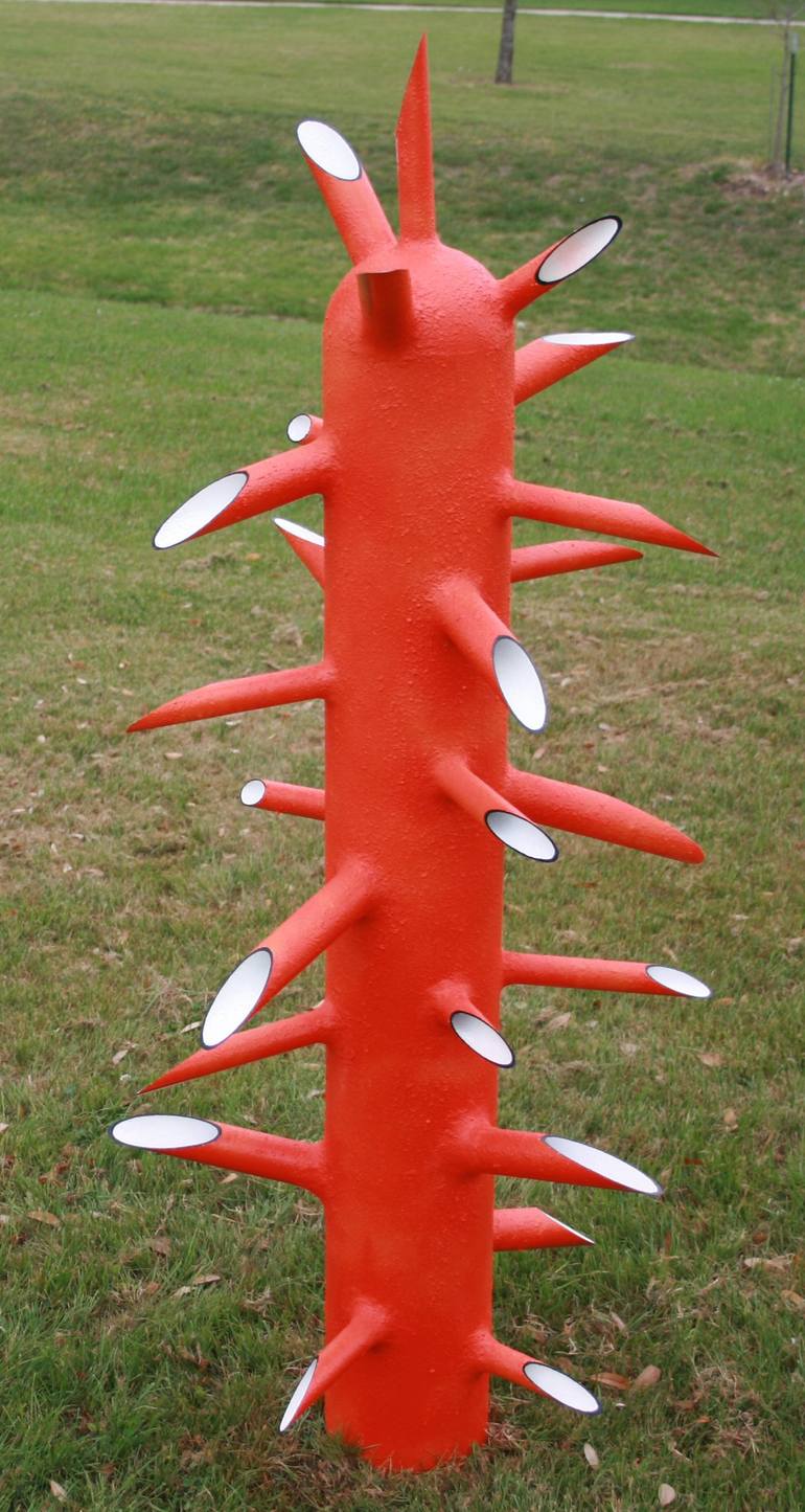 Orange Spike Sculpture by Braydon Gold | Saatchi Art