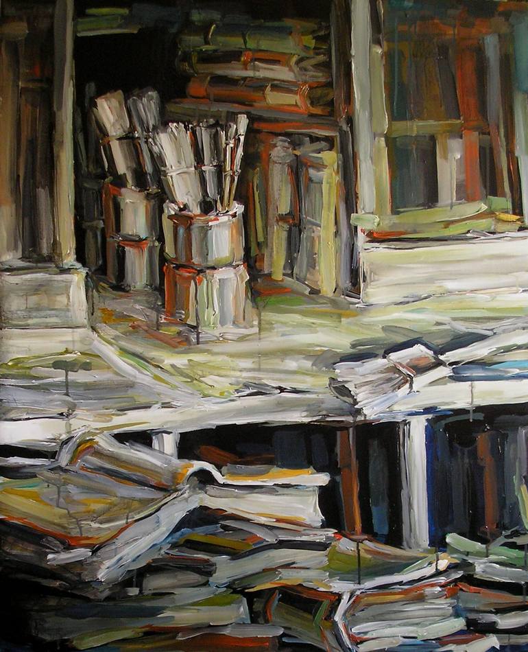 Painting presenting itself Painting by Michael ILE | Saatchi Art