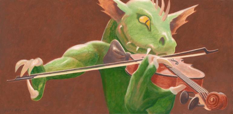 The Violinist Painting by Leonard Filgate | Saatchi Art