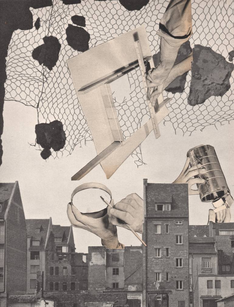 Empty Promises Collage by Deborah Stevenson | Saatchi Art
