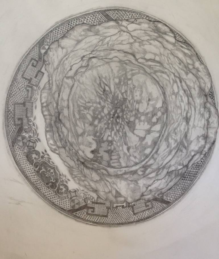 blue willow Drawing by Annie Bingham Ward | Saatchi Art