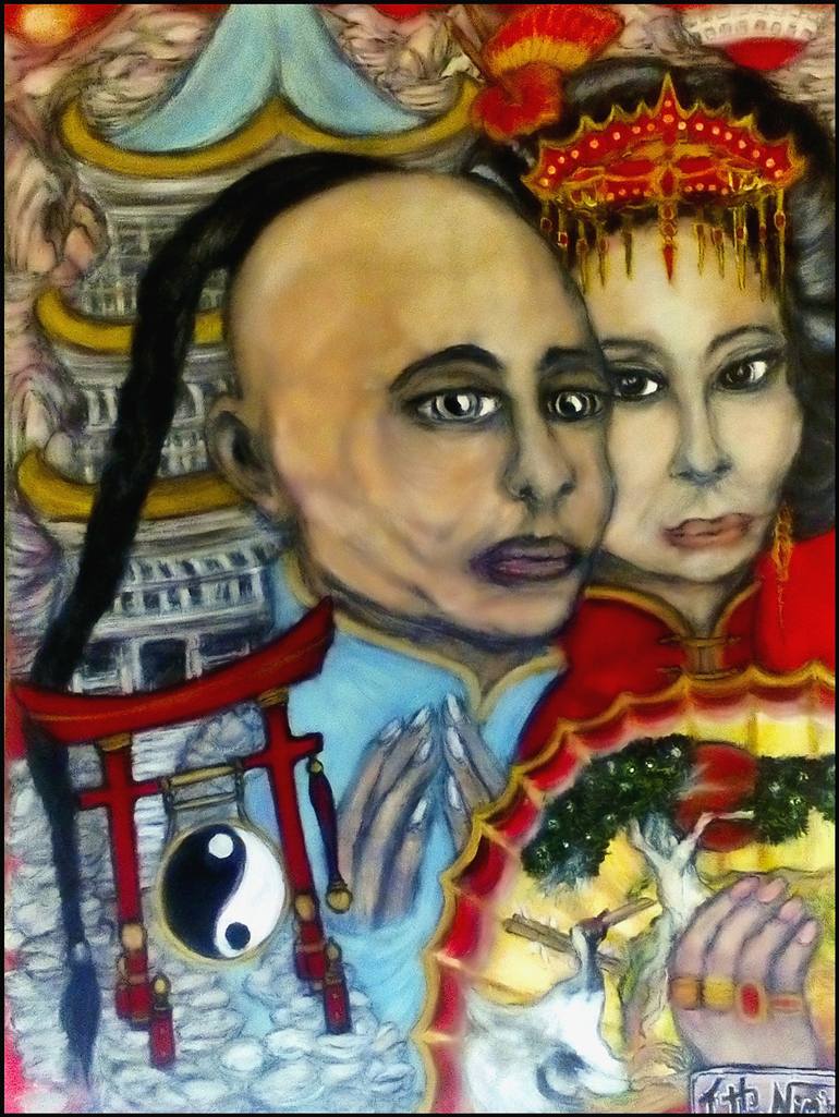 El monje y la princesa / The monk and the princess Painting by Nim Ii ...