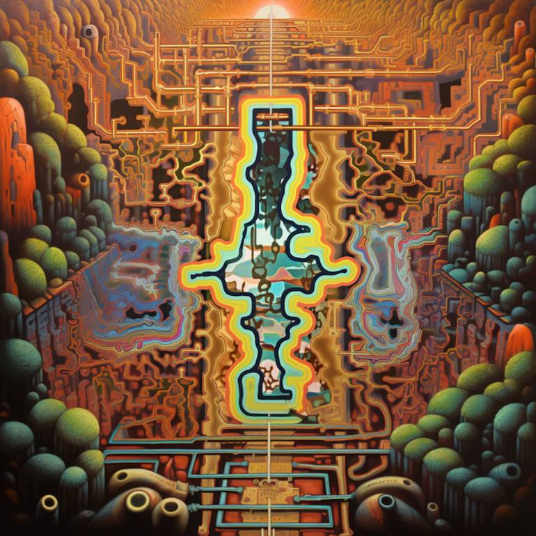 Fractured Reality Digital by Christopher Dear | Saatchi Art